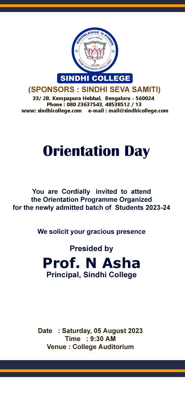 Sindhi College - The Best Degree College in Bangalore